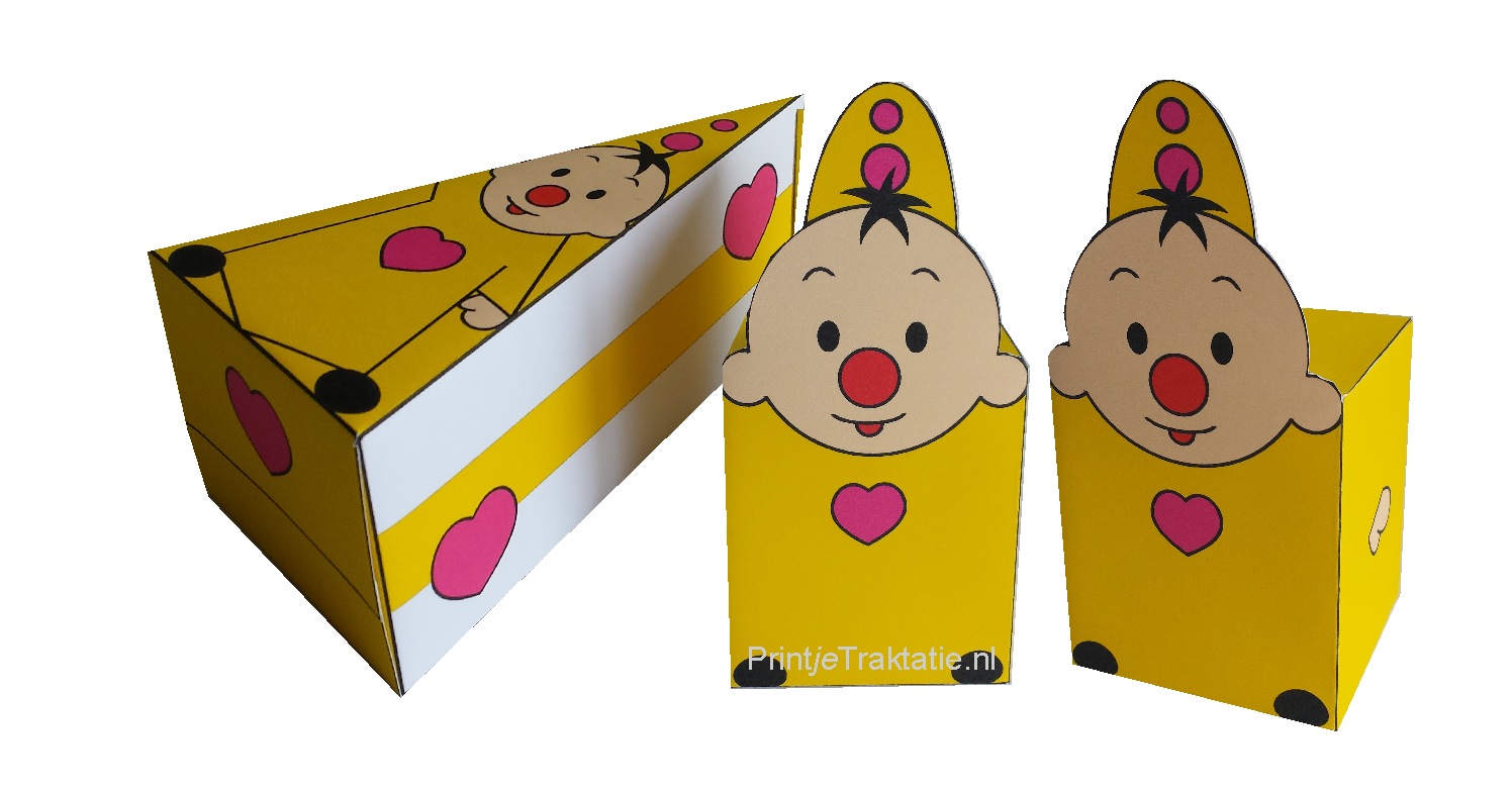 Bumba doosje en taartpunt - Print je Traktatie